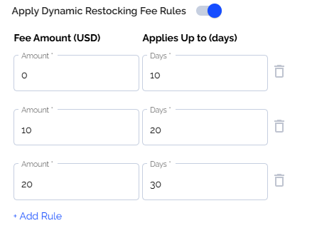 Setting Restocking Fees Based on Days After Delivery – WeSupply